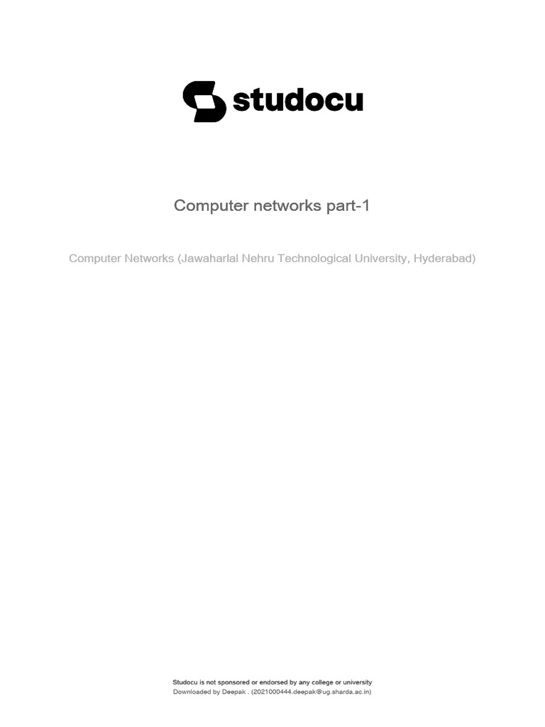 Computer Networks 1 | PDF | Computer Network | Network Switch Computer Networks 1 | PDF | Computer Network | Network Switch