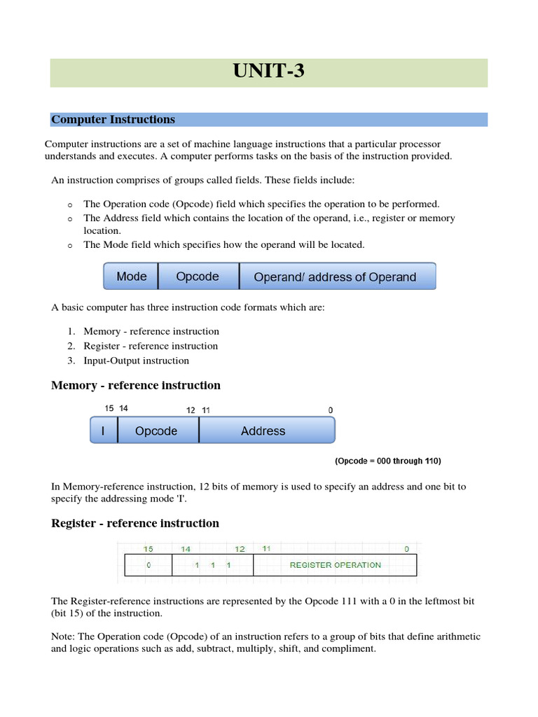 Unit-3 Coa | PDF | Central Processing Unit | Computer Architecture Unit-3 Coa | PDF | Central Processing Unit | Computer Architecture
