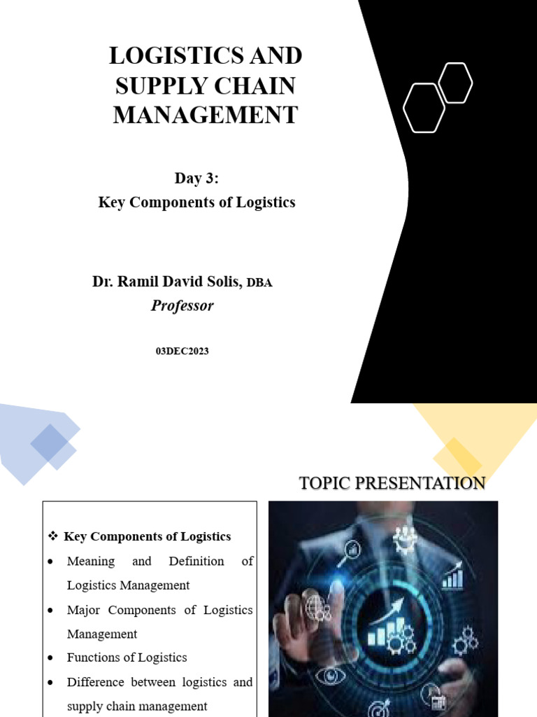 Logistics23 B6 - Day3 - Logistics Management | PDF | Logistics | Warehouse