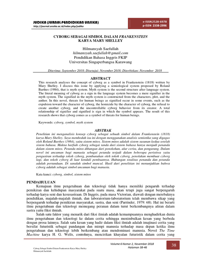 Cyborg Sebagai Simbol | PDF | Filsafat