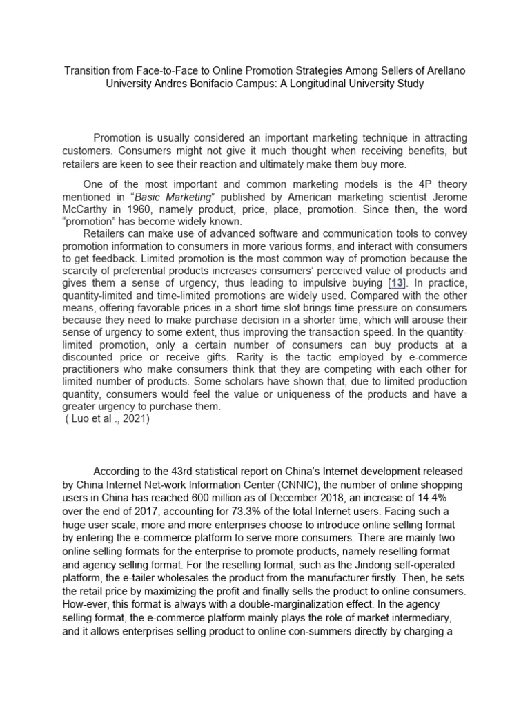 RRL With SYNTHESIS | Download Free PDF | Marketing | Retail