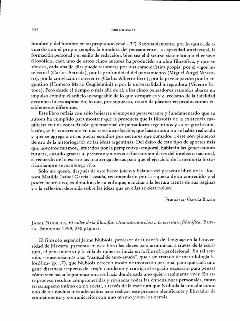 Escritura y Filosofía en Nubiola | PDF | Verdad | Existencialismo