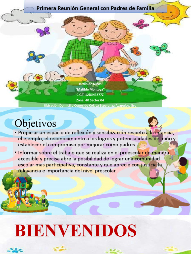 Primera Reunión General Con Padres de Familia | PDF | Educación de la ...