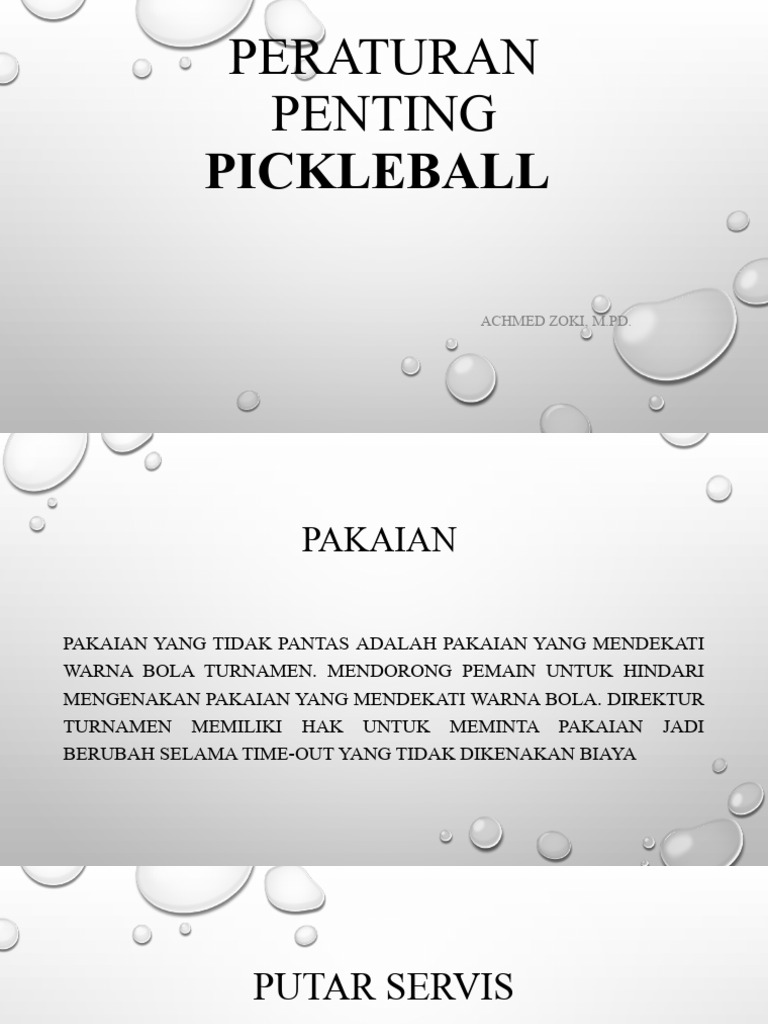 Peraturan Pickleball | PDF
