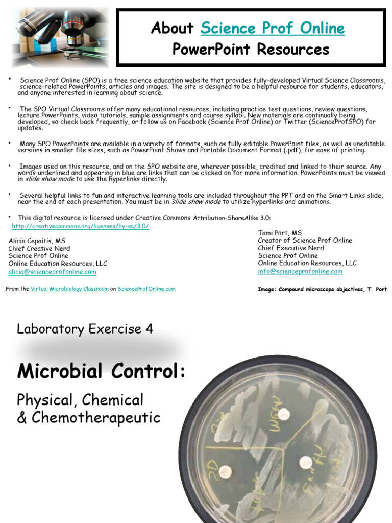 Lab 4 Microbial Control | PDF | Antimicrobial | Ultraviolet
