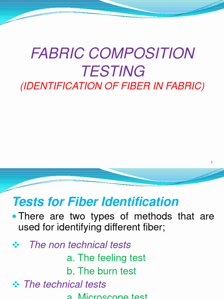 Fiber Identification | PDF | Textiles | Staining