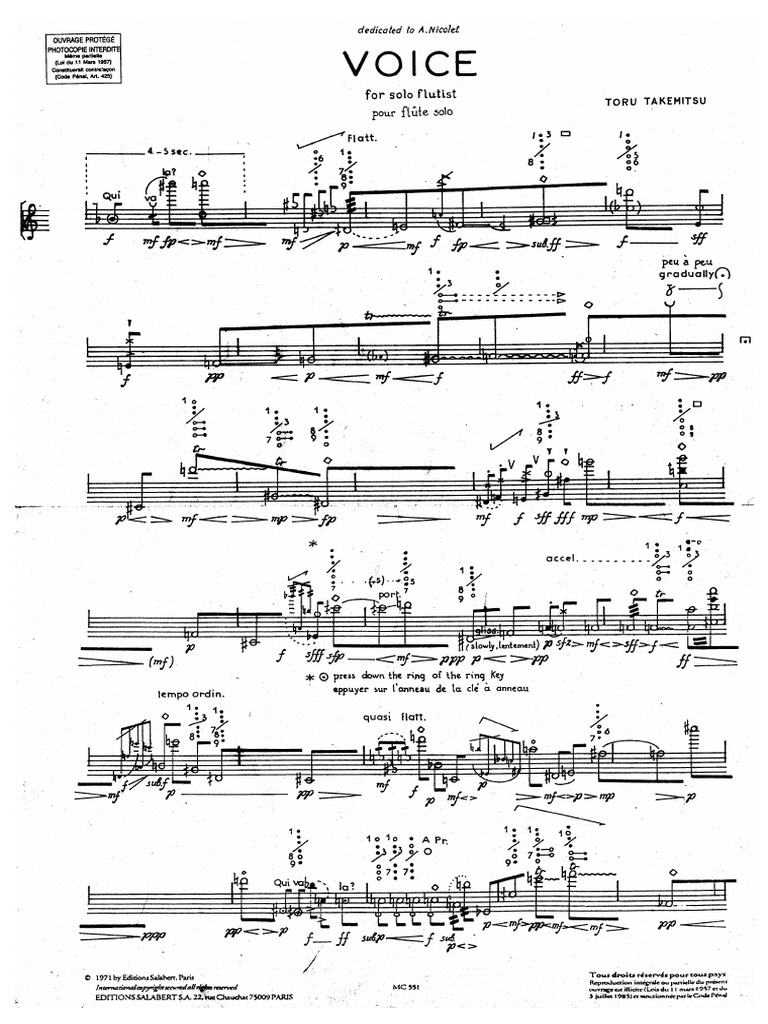 Takemitsu Voice | PDF