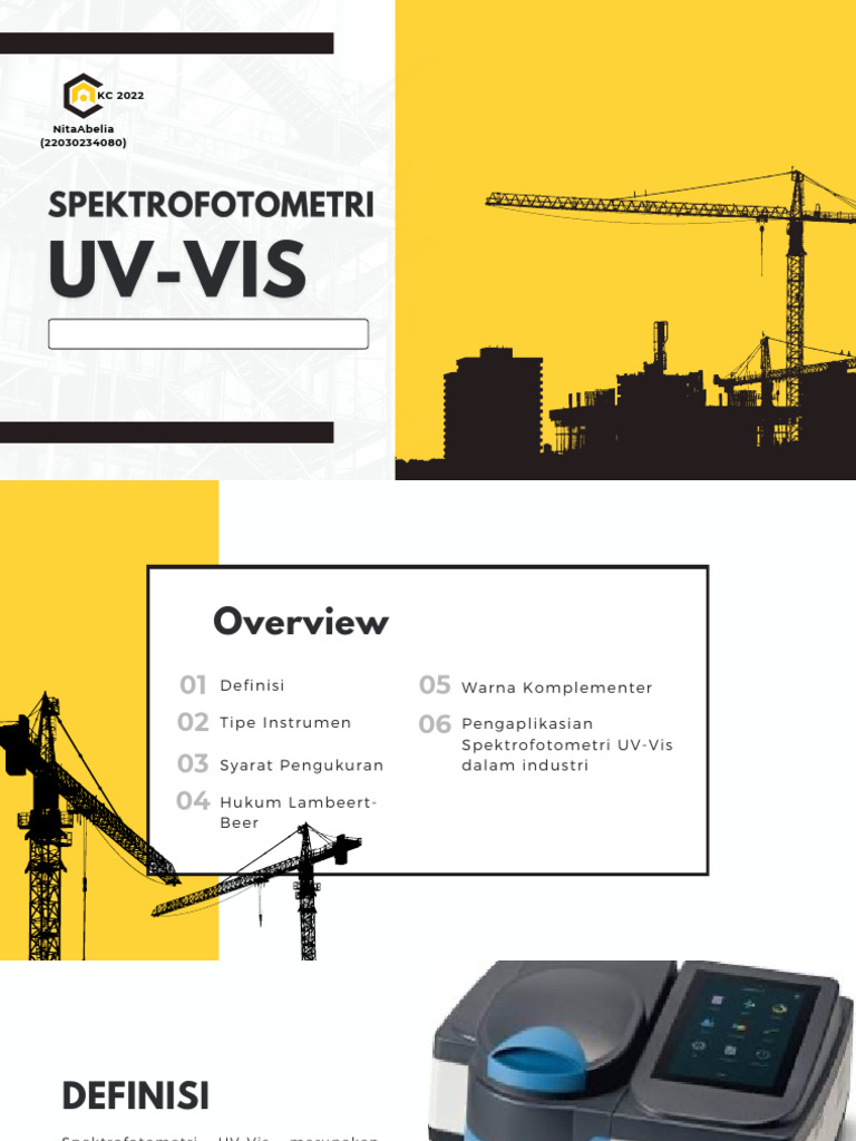 080 - KC22 - Nita Abelia - PPT Spektrofotometri Uv-Vis | PDF