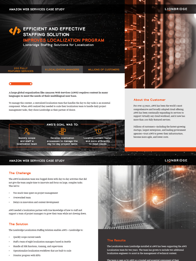 AWS Localization Staffing Case Study | PDF | Amazon Web Services | Cloud Computing