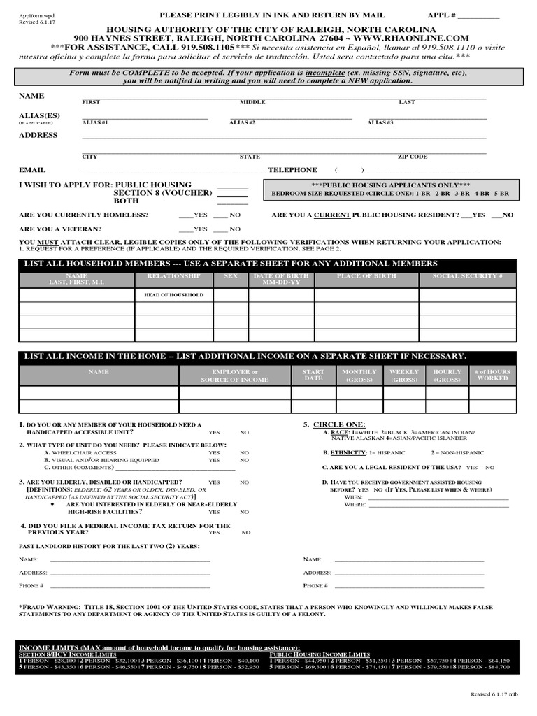 Applform 2017 | Download Free PDF | Section 8 (Housing) | Disability Applform 2017 | Download Free PDF | Section 8 (Housing) | Disability
