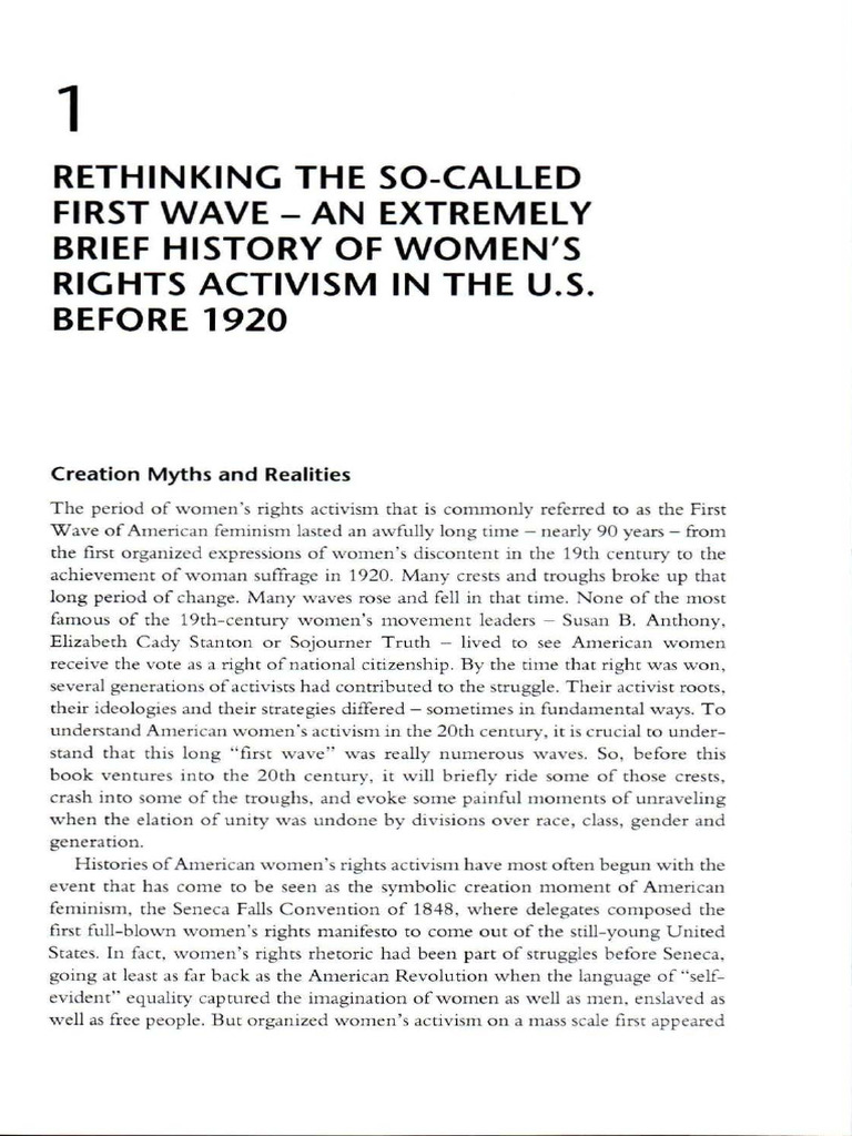 Rethinking The So-Called First Wave - An Extremely Brief History of ...