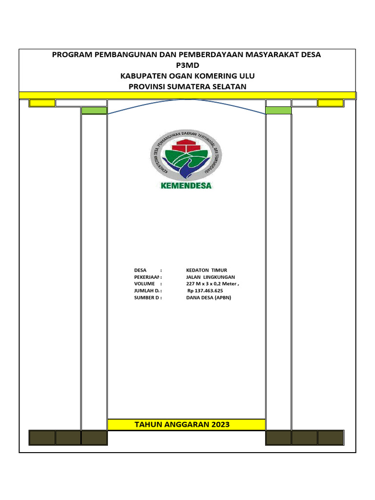 Contoh RAB JALAN SETAPAK | PDF