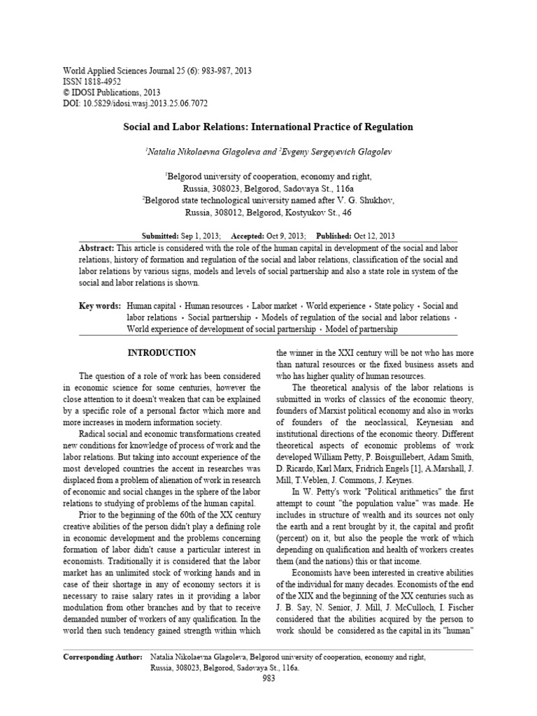Regulation of Labor Relations | PDF | Trade Union | Labour Economics