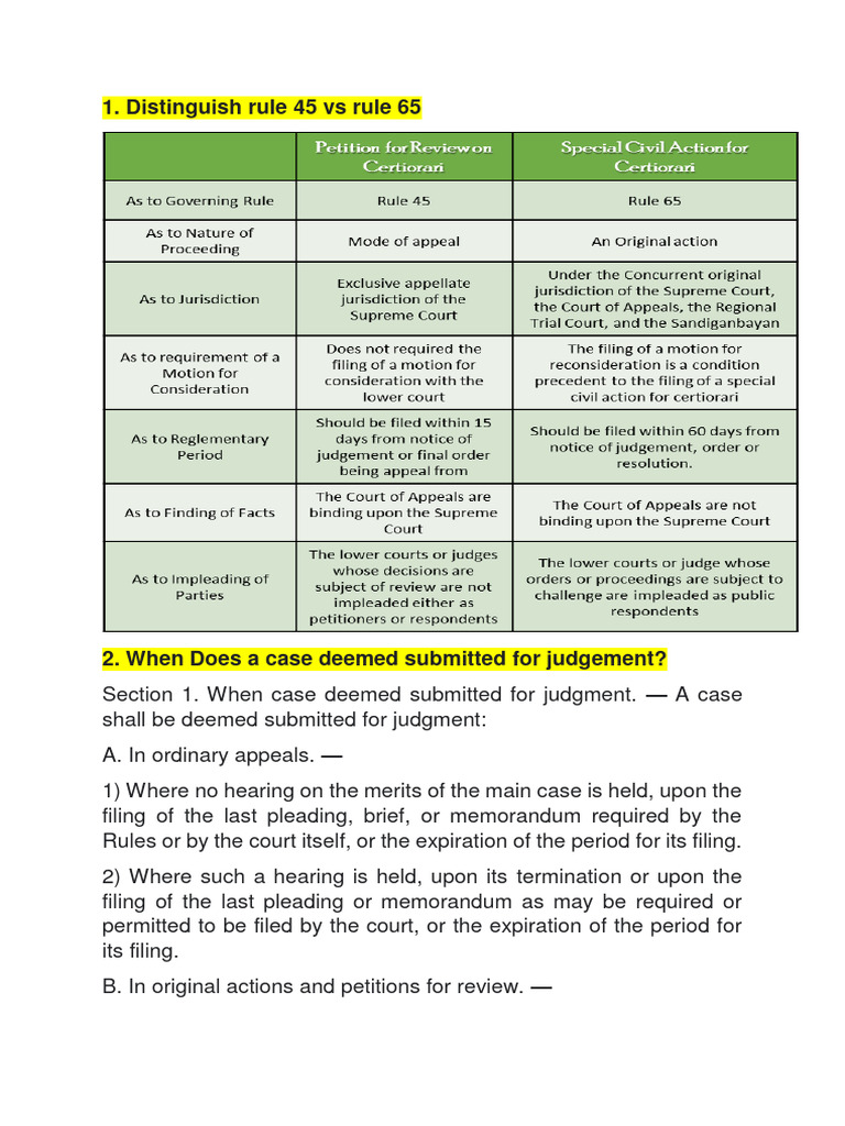 Civ Pro | PDF | Judgment (Law) | Appeal