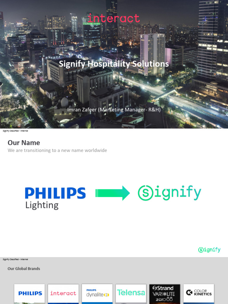 Signify Hospitality Solutions | PDF | Energy Conservation | Lighting