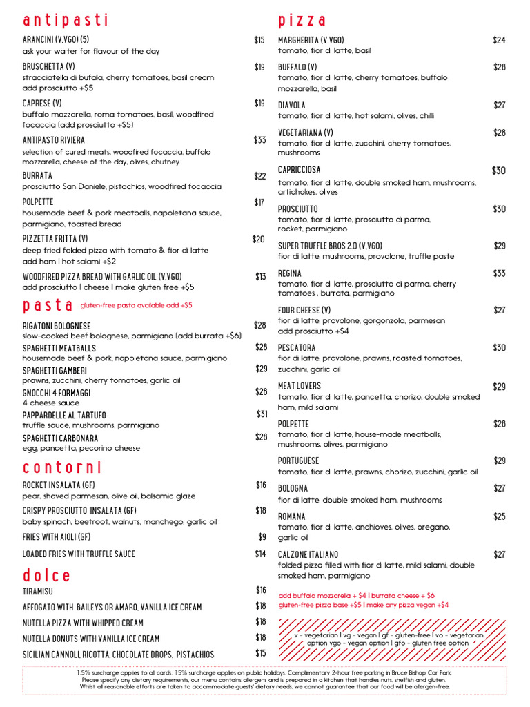 Capricciosa: Selection of Cured Meats, Woodfired Focaccia, Buffalo ...