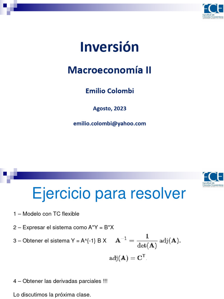clase_Inversion (5) | PDF | Capital (economía) | Inversiones
