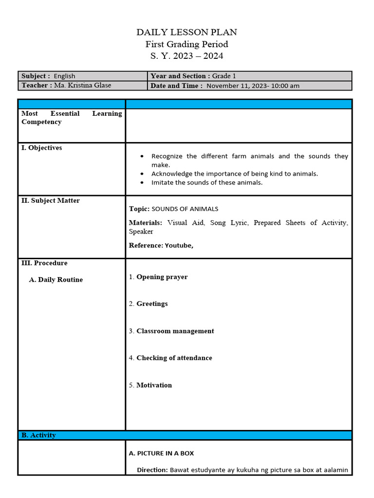 Template DLP Wis 1 | PDF