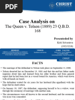 R v Allen (1872): Bigamy and the Golden Rule | PDF