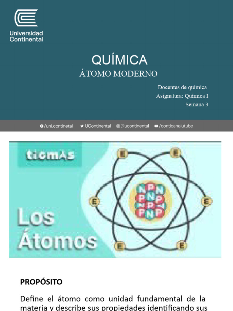 Átomo Moderno | PDF | Química | Neutrón