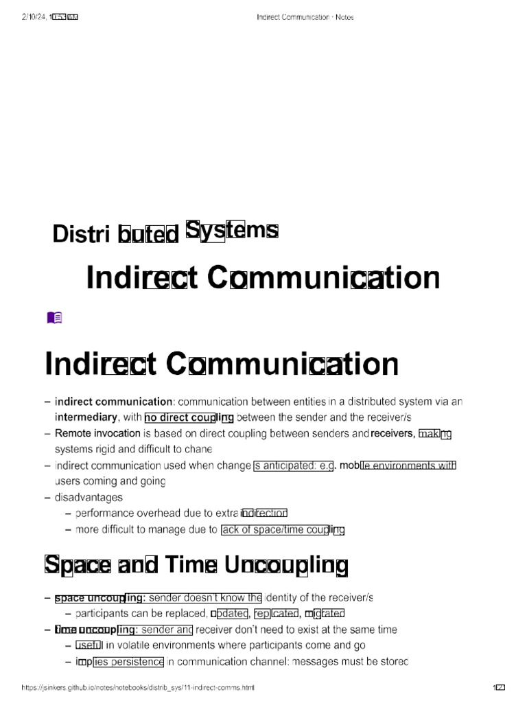 New Notes Indirect Communication | PDF