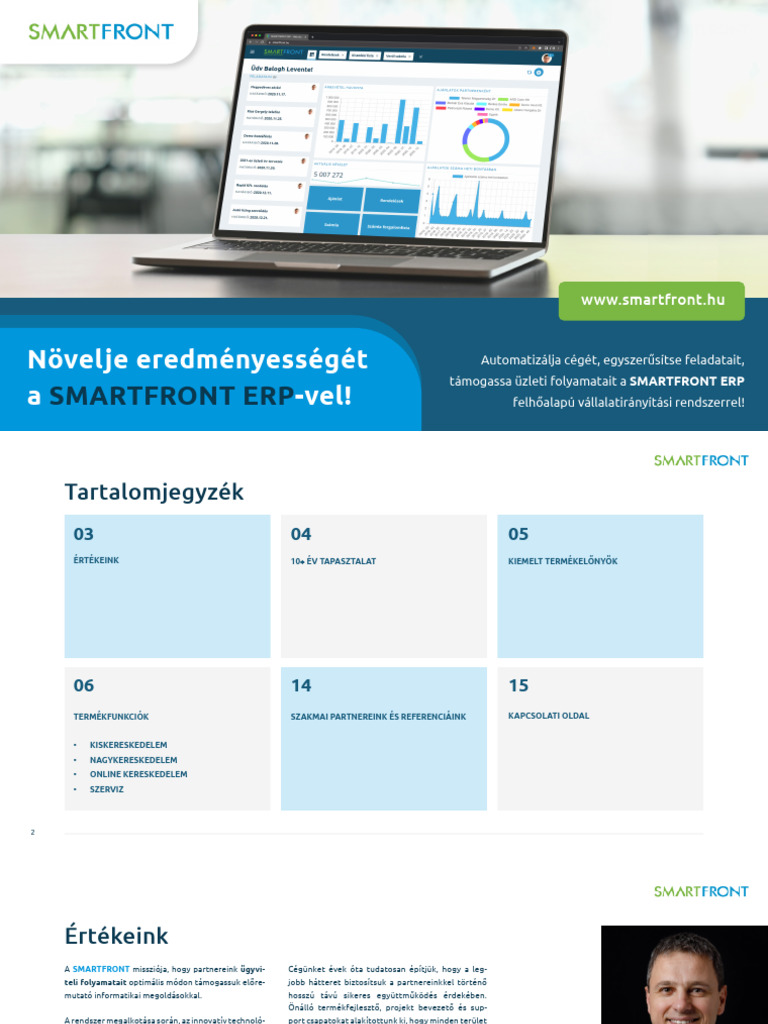 SMARTFRONT Bemutatkozás | PDF