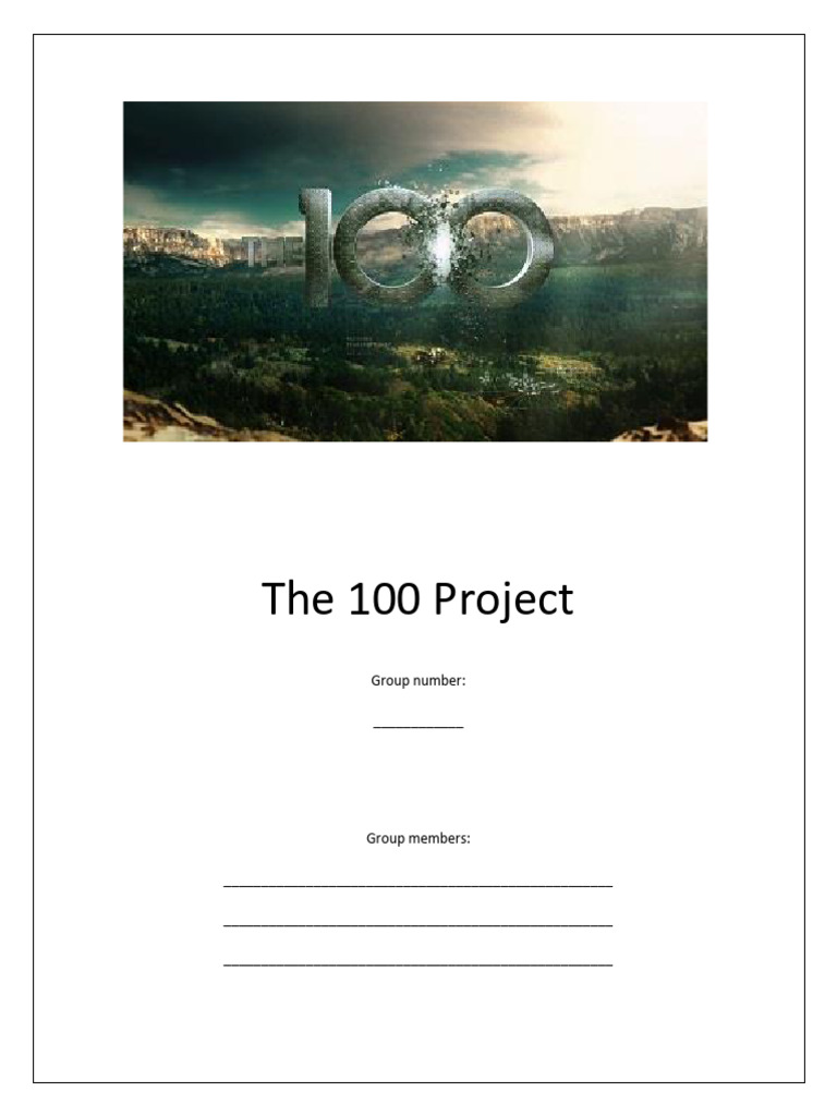 The 100 Project Document | PDF