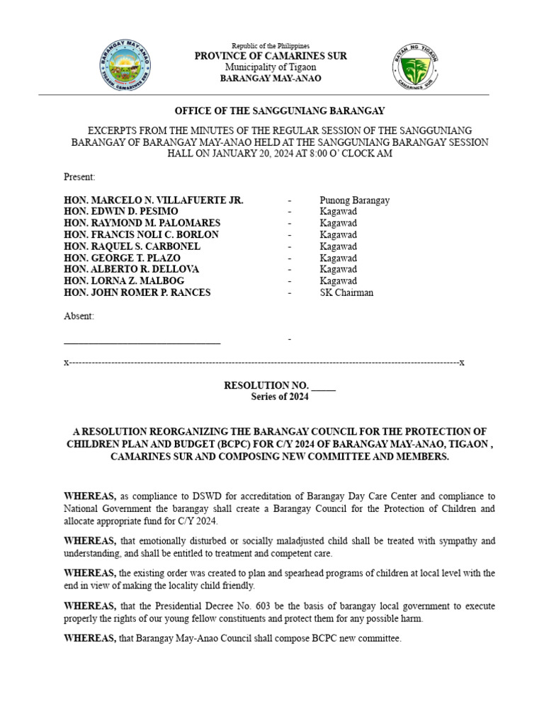 BCPC (Resolution) | PDF | Fee | Taxes