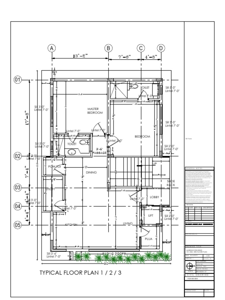 WORKING PLAN FF | PDF | Architect