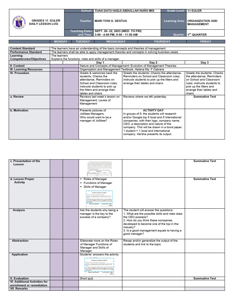 Organization and Management | PDF | Learning | Change