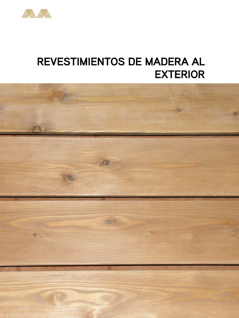 Revestimientos de Madera Al Exterior | PDF | Madera | Aislamiento térmico