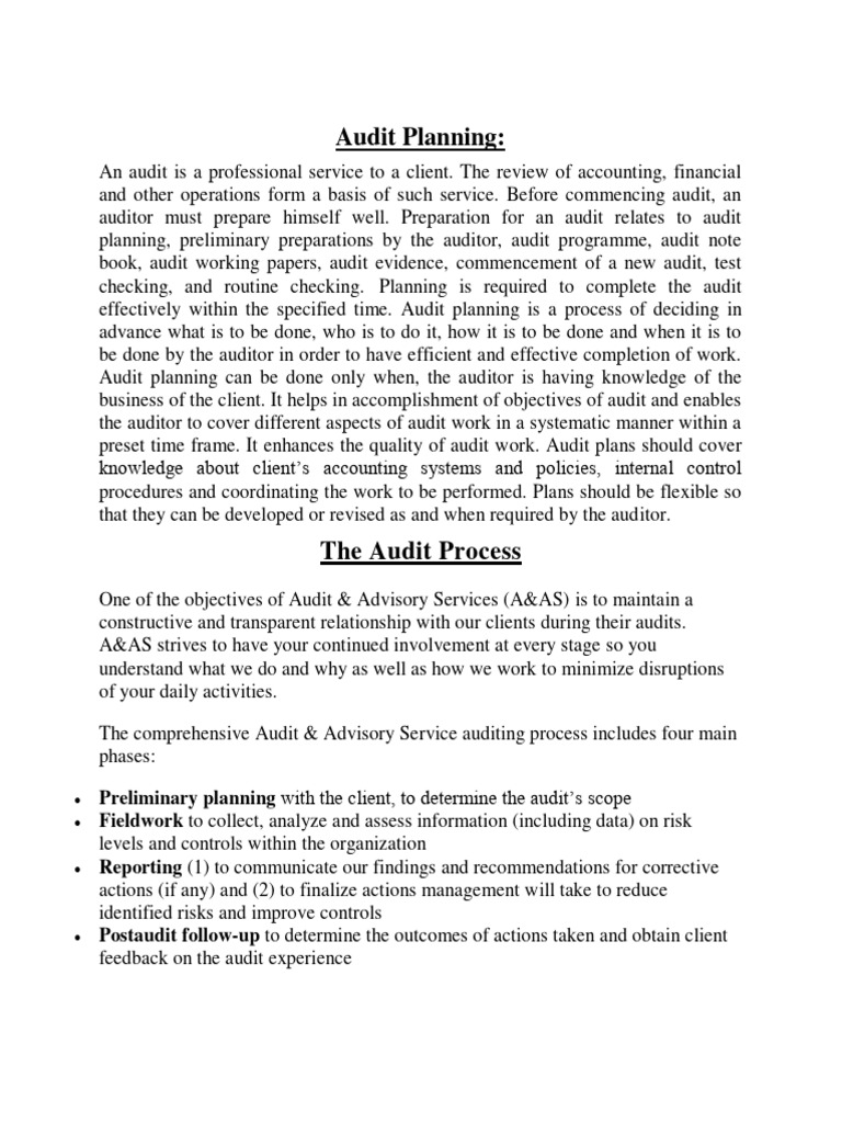 Auditing Planning Chapt 3 | PDF | Audit | Internal Control
