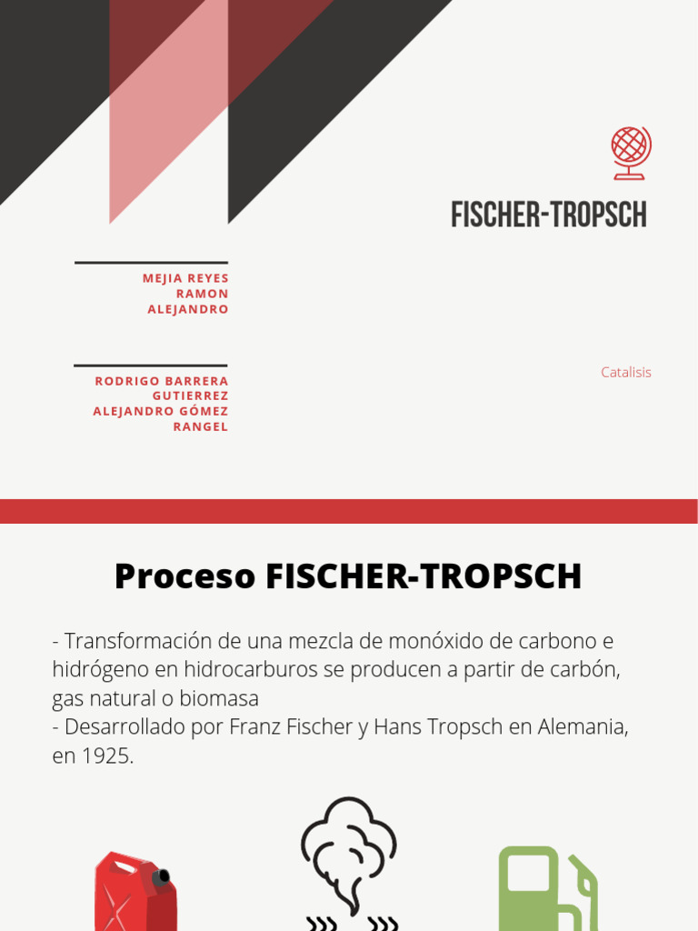 Fischer Tropsch | PDF | Catálisis | Sustancias químicas