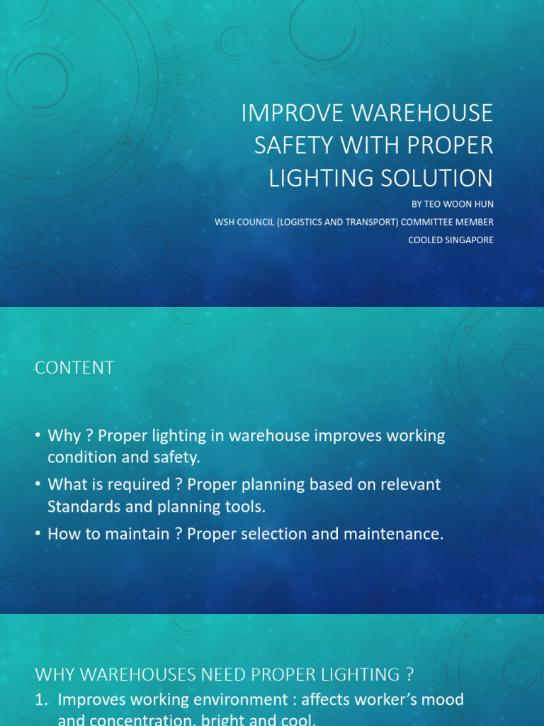 Warehouse Lighting Safety Guide | PDF | Lighting | Warehouse