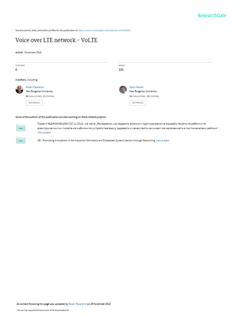2 NVU 01062017 LTE VoLTE New | PDF