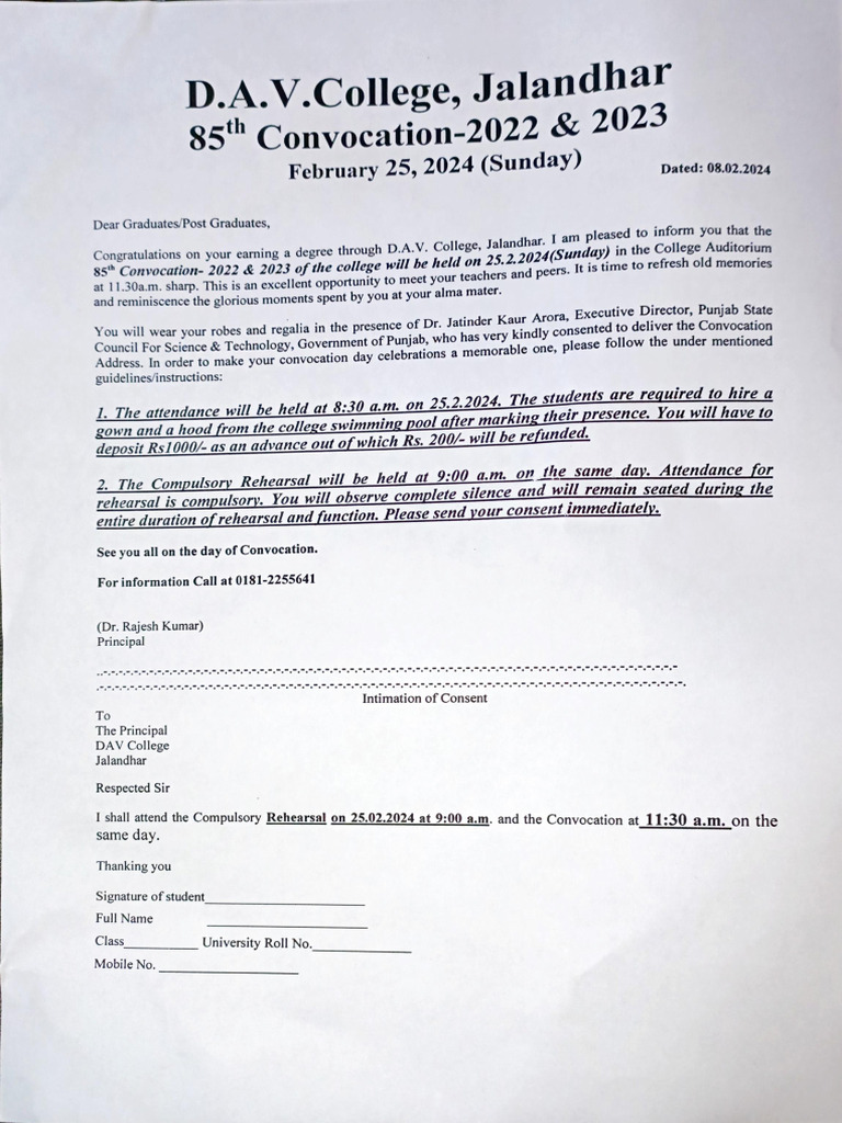 85th Convocation | PDF