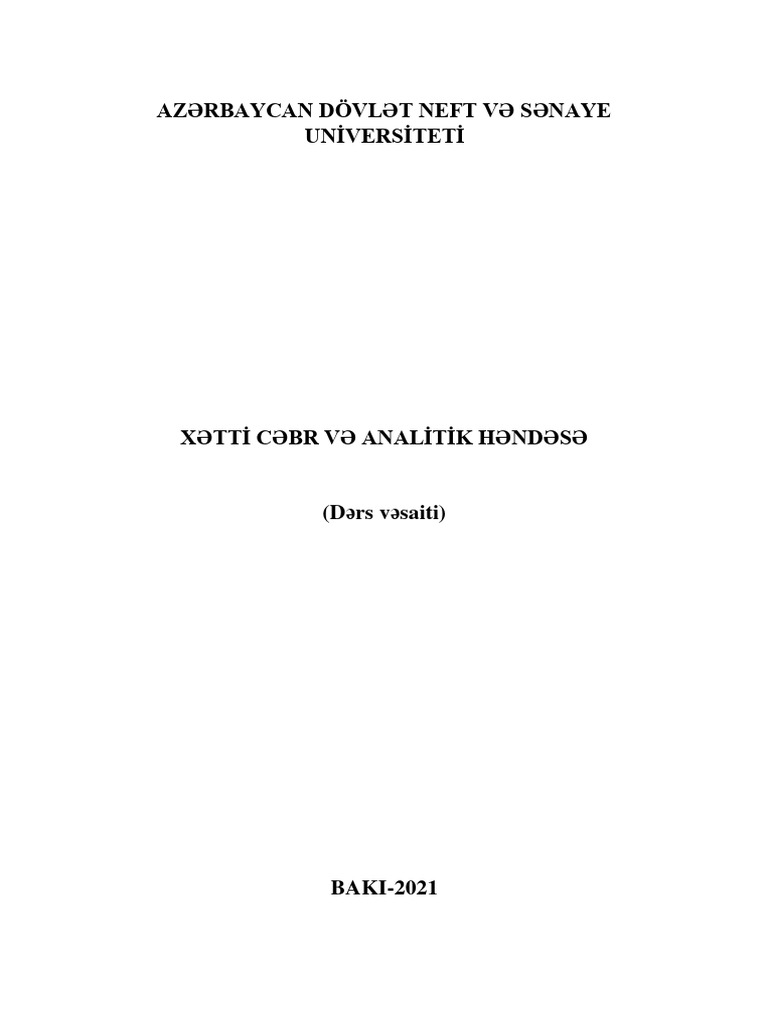 Muhazire - Xetti Cebr-2 | PDF