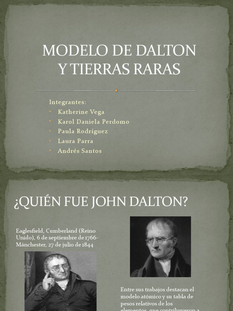 Exposicion Del Modelo de Dalton | PDF