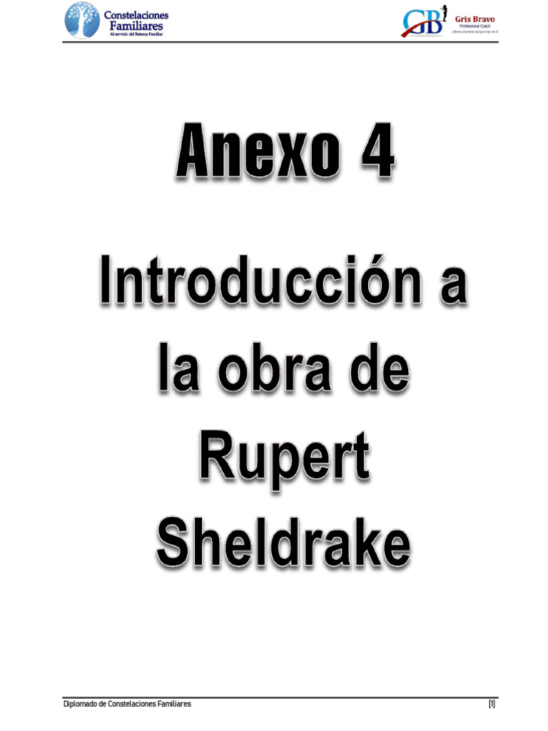 Anexo 4 - Introduccion A La Obra de Rupert Sheldrake | PDF | Holismo ...