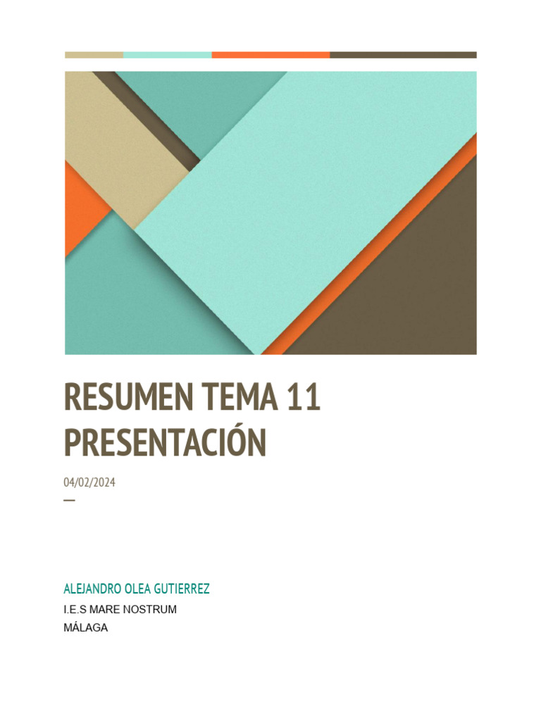 RESUMEN PRESENTACIÓN TEMA 11 ALEJANDRO OLEA | PDF | Radio