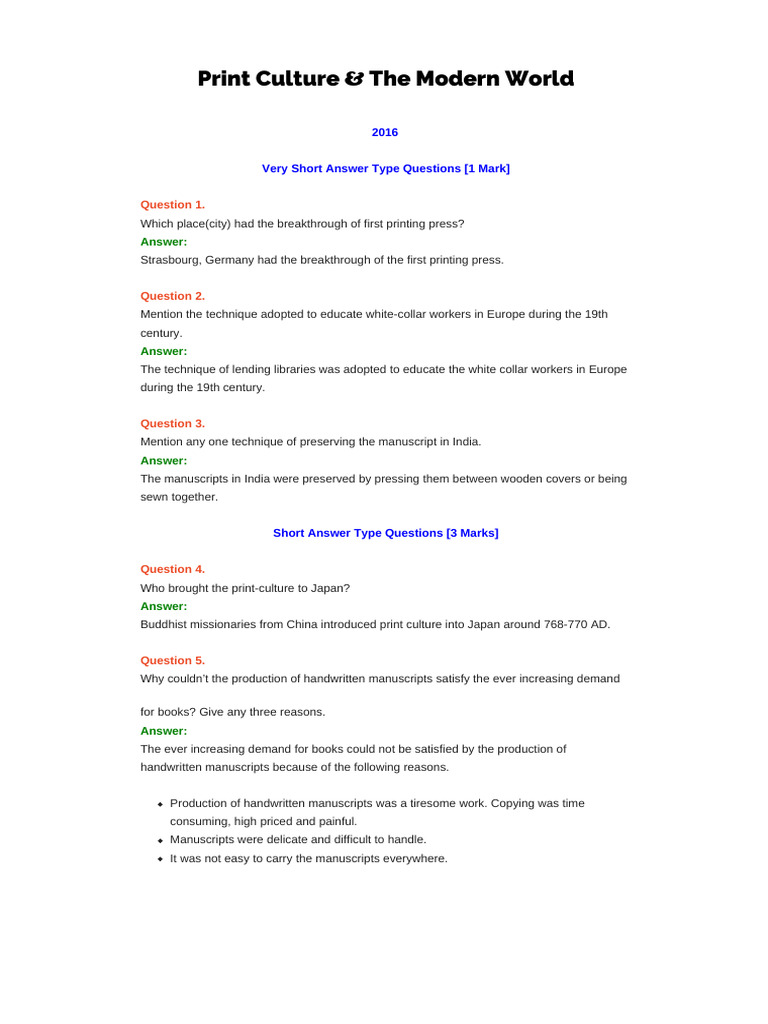 Print Culture and The Modern World 3 | PDF | Printing Press | Books