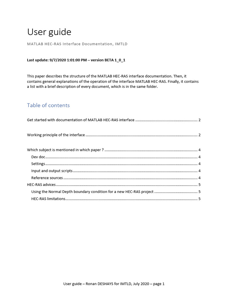 User Guide | PDF | User Interface | Matlab