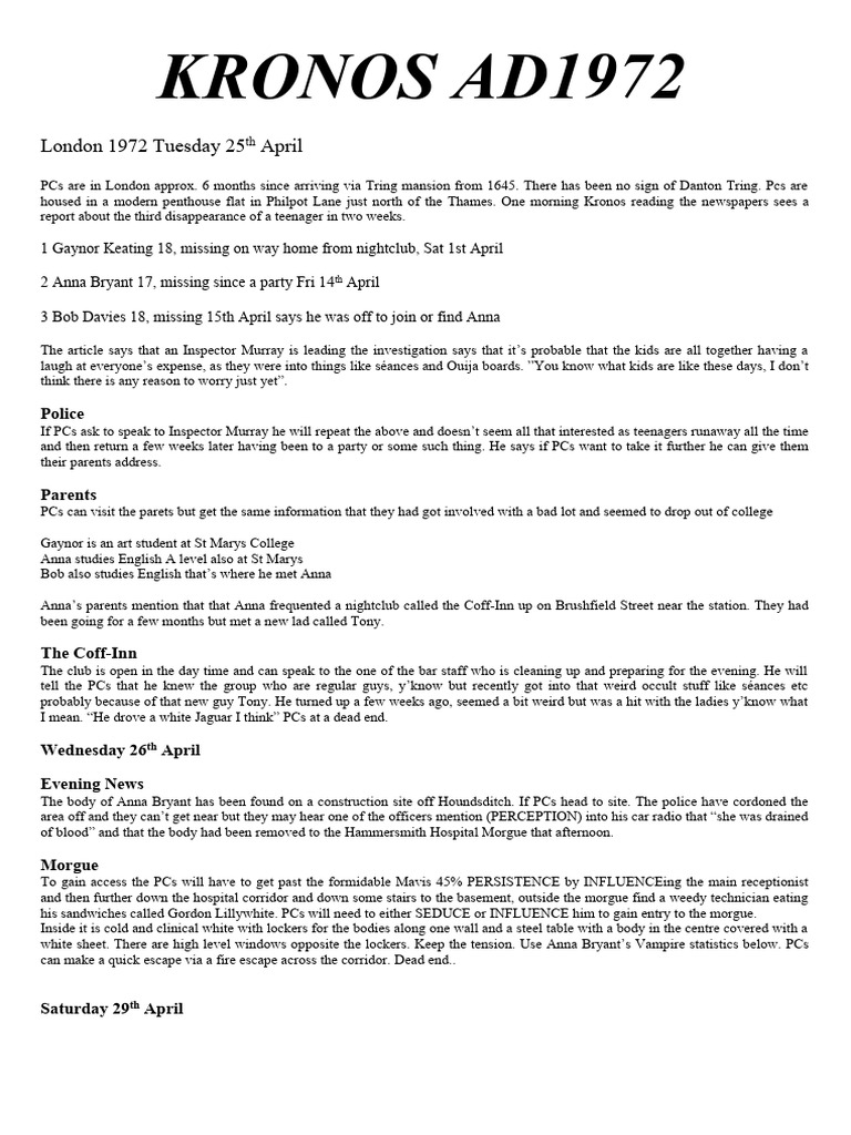 Renaissance - Captain Kronos AD 1972 | PDF | Vampires