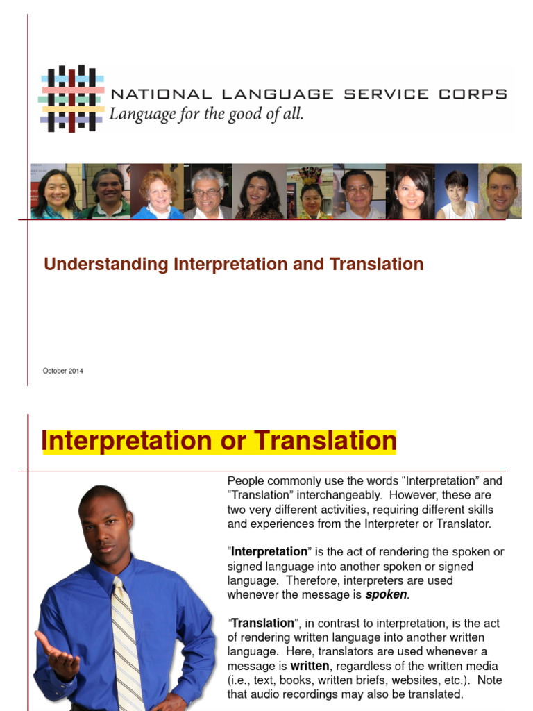 $translation and Interpretation Tutorial | PDF | Language ...