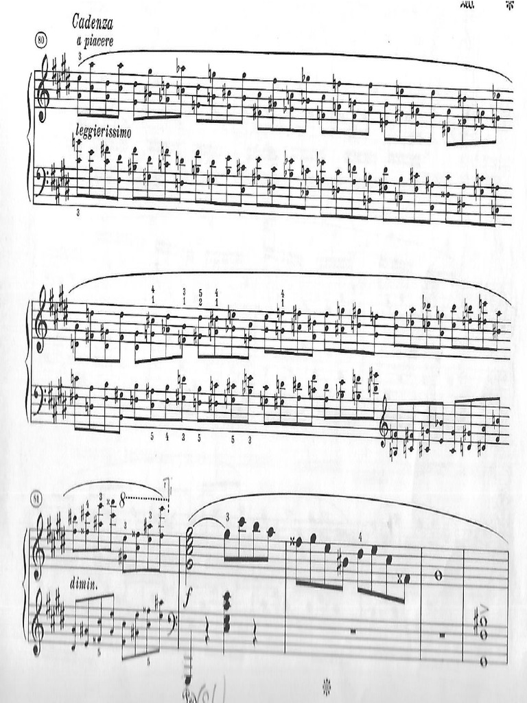 Cadence Prélude Chopin | PDF
