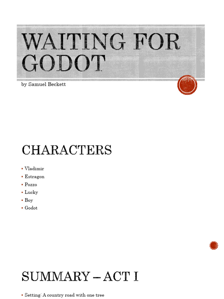 Waiting For Godot Summary and Themes | PDF