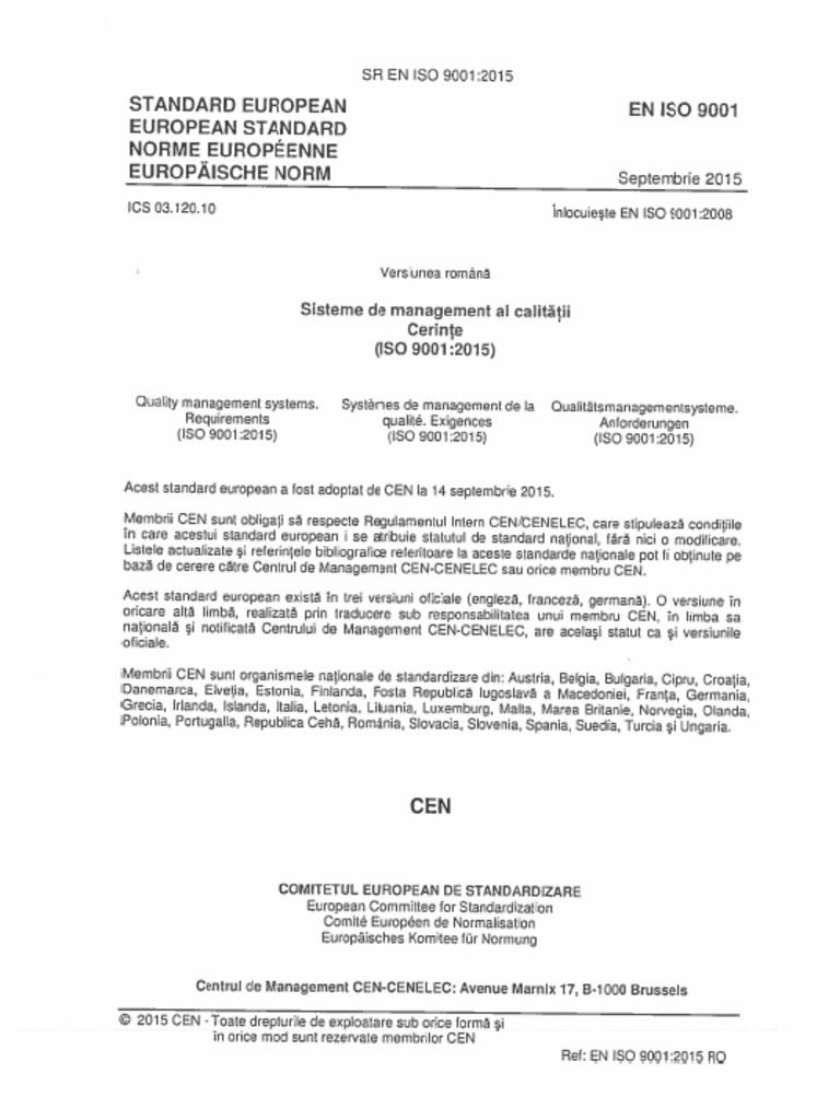 Standard Iso 9001 2015 Pdf