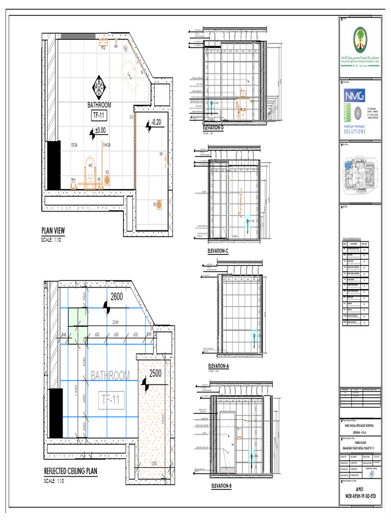 WZR KFSH Icu r01 Sheet A900 WZR KFSH TF SD Etd Enlarged Toilet Details TF 11 | PDF | Toilet ...