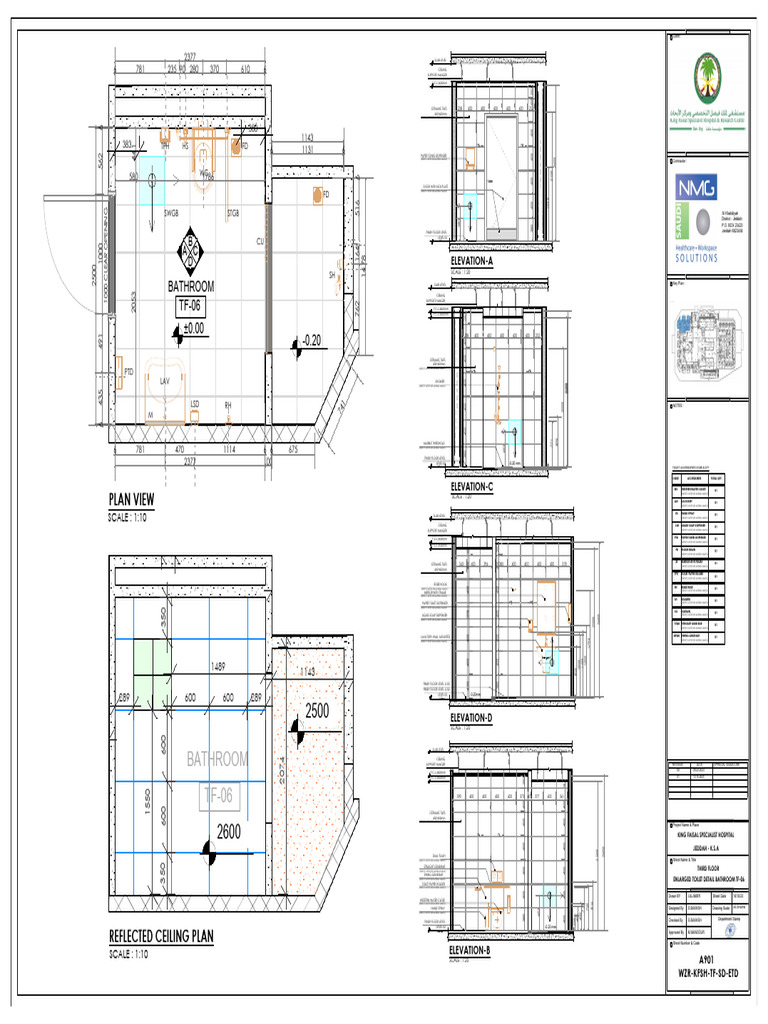 WZR KFSH Icu r01 Sheet A900 WZR KFSH TF SD Etd Enlarged Toilet Details TF 06 | PDF | Toilet ...