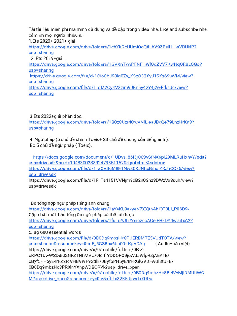Tải tài liệu miễn phí mà mình đã dùng và đề cập trong video nhé | PDF